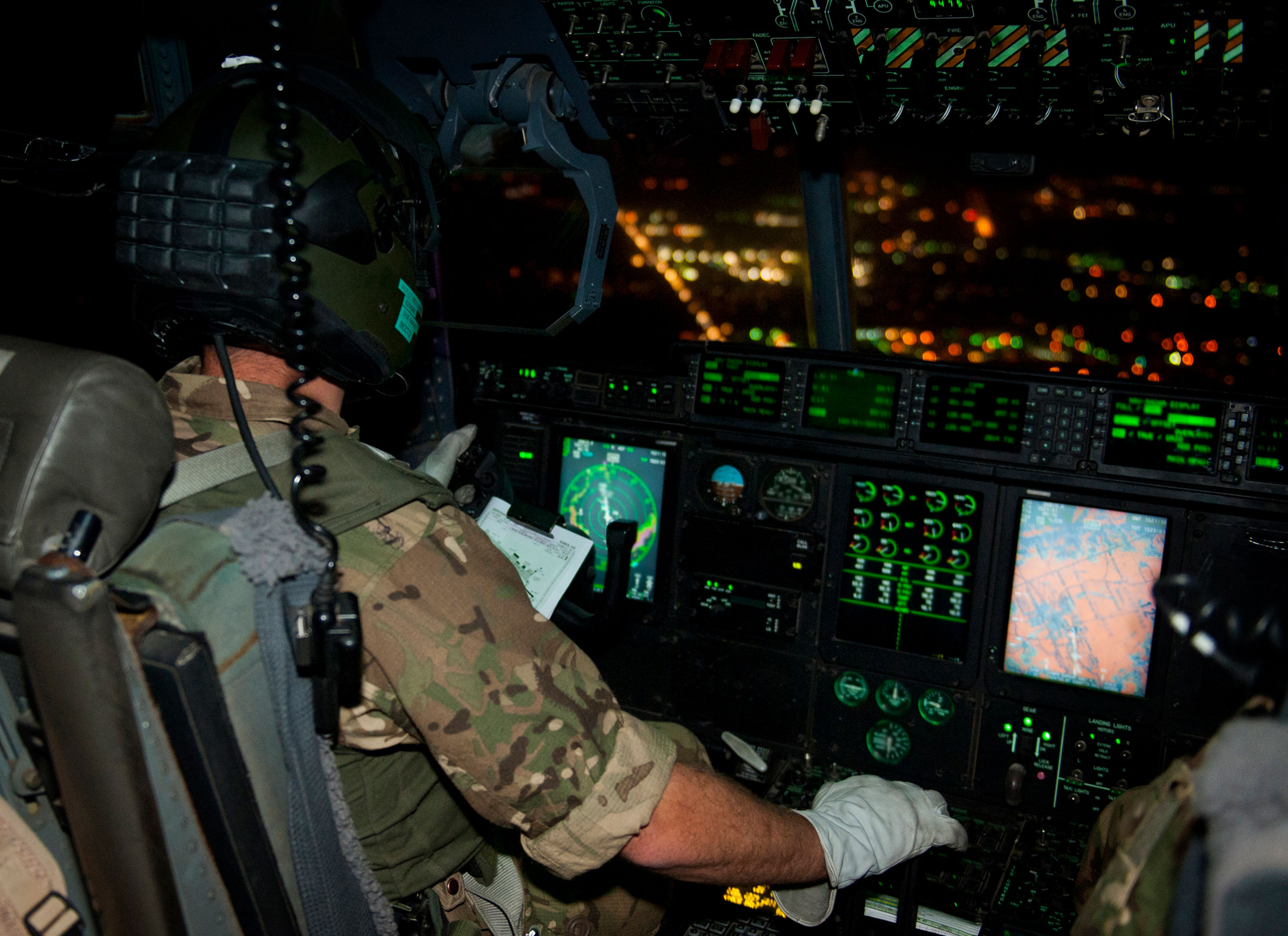 Cockpit C 130 HERC OF A VIEW: We Know What You're Wondering What's